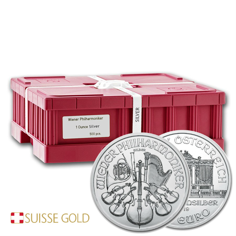 2019 Austrian Philharmonic 1 Ounce Silver Monster Box