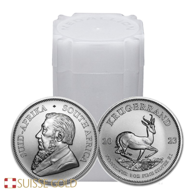 Tube of 25 x 2023 Silver 1 Ounce Krugerrand Coin